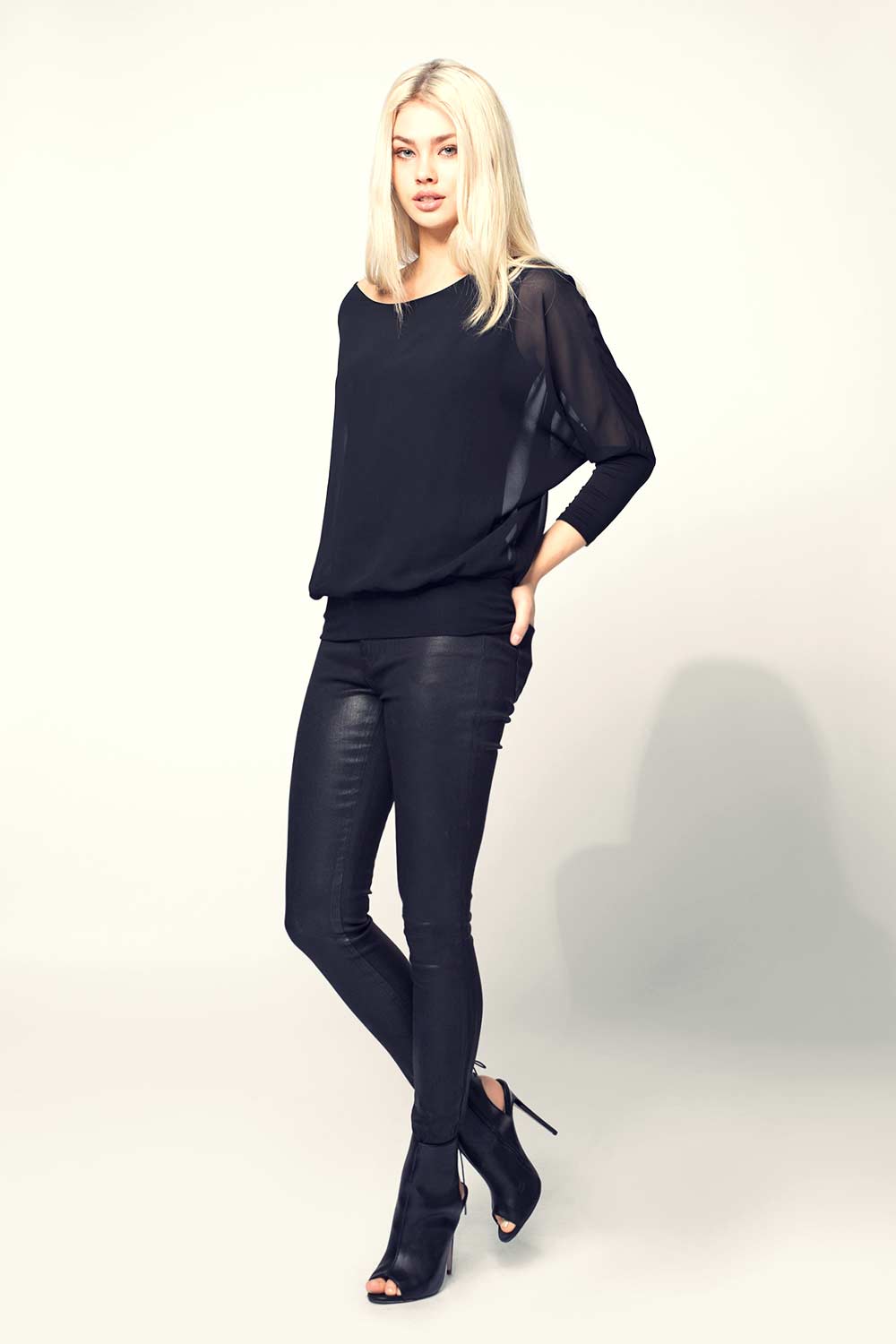 Hanna Edwinson Photoshoot For Tigha Collection Leather Celebrities