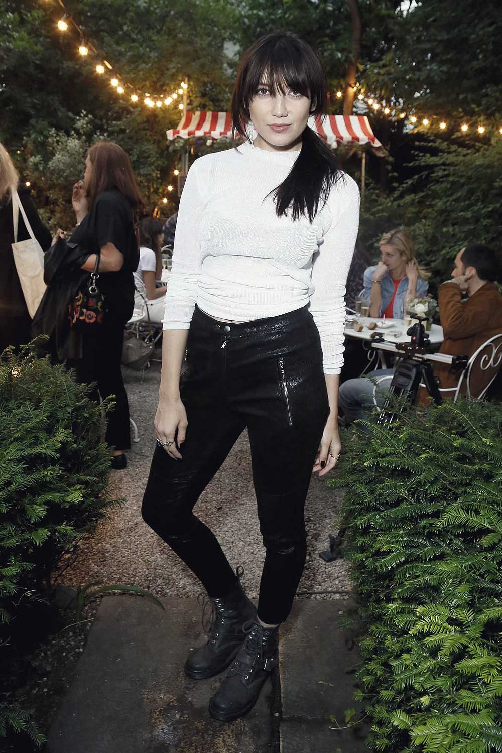 Daisy Lowe attends Isabel Marant X mytheresa - Leather Celebrities