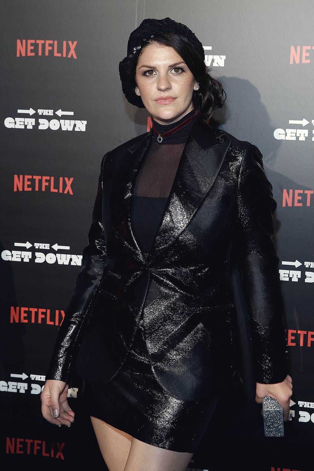 Jerina San Juan attends The Get Down New York premiere - Leather ...