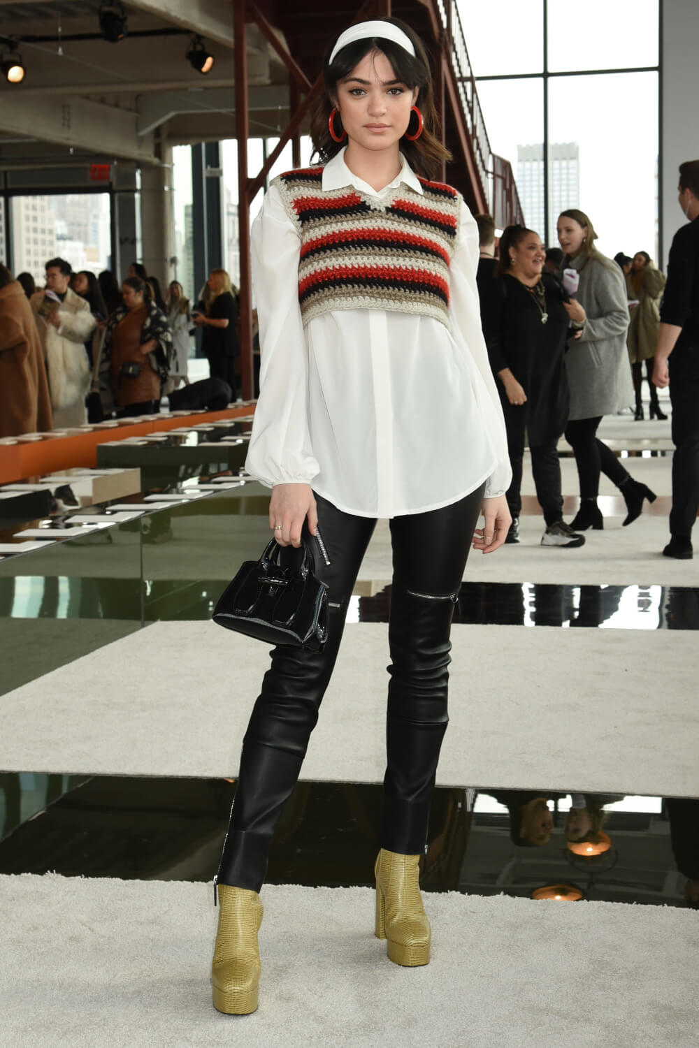 Luna Blaise attends Longchamp show - Leather Celebrities